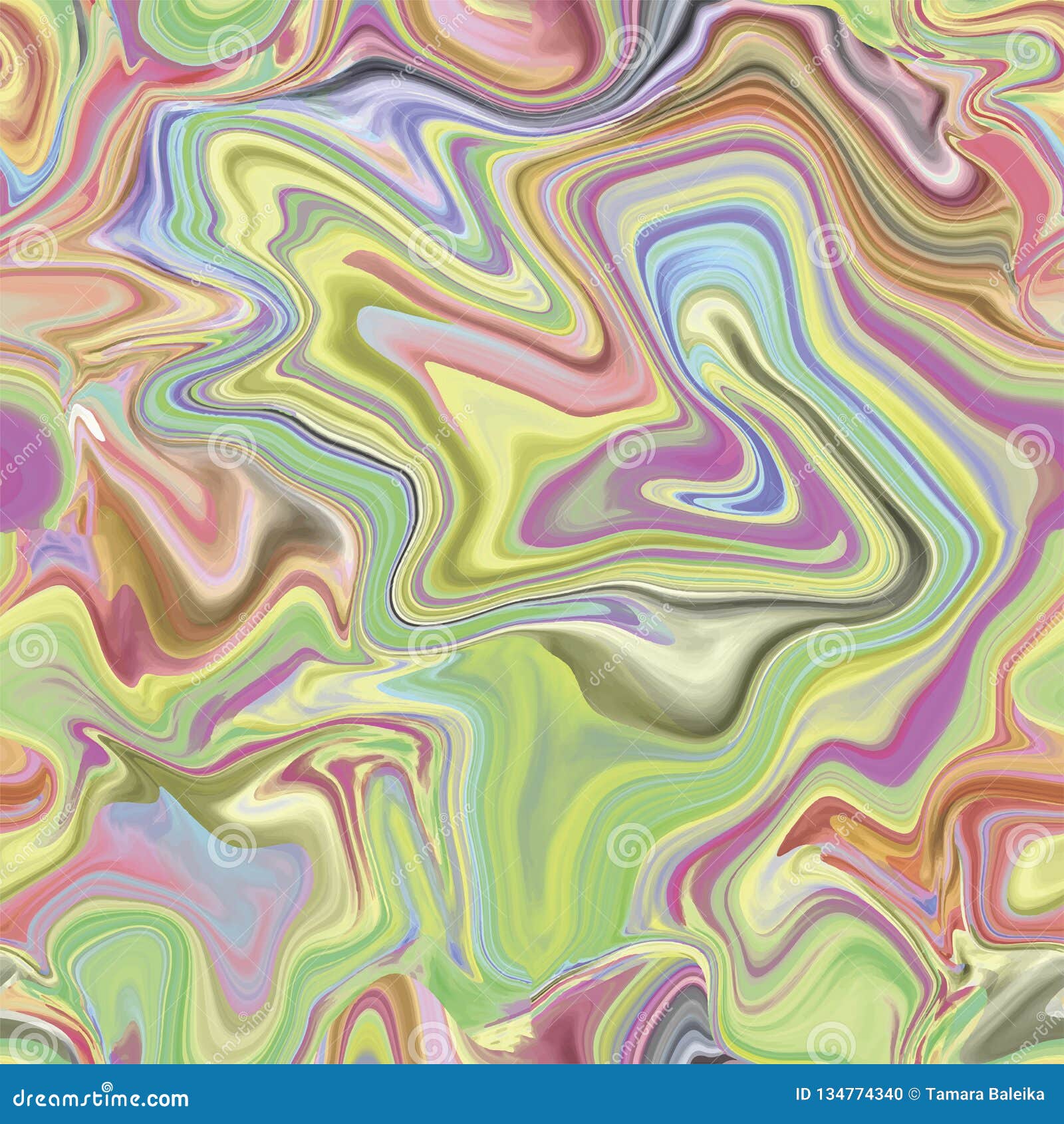 Marble Seamless Pattern in Neon Brightful Colors Stock Illustration ...