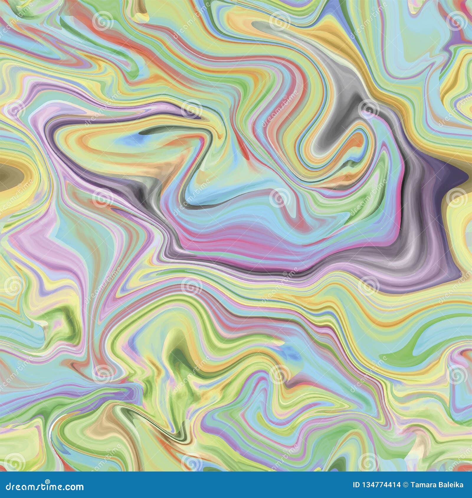 Marble Seamless Pattern in Neon Brightful Colors Stock Illustration ...