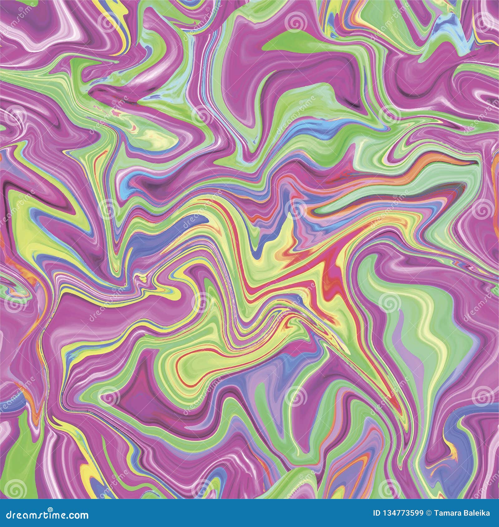 Marble Seamless Pattern in Neon Brightful Colors Stock Illustration ...