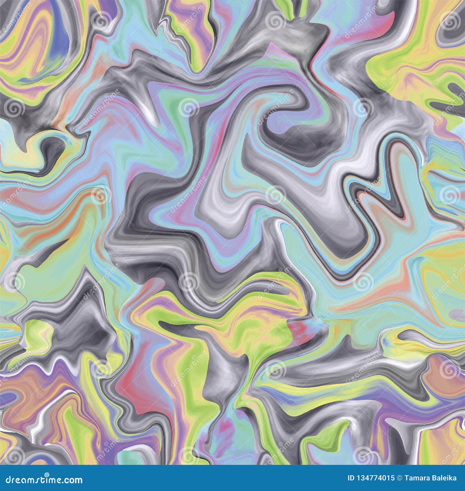 Marble Seamless Pattern in Neon Brightful Colors Stock Illustration ...