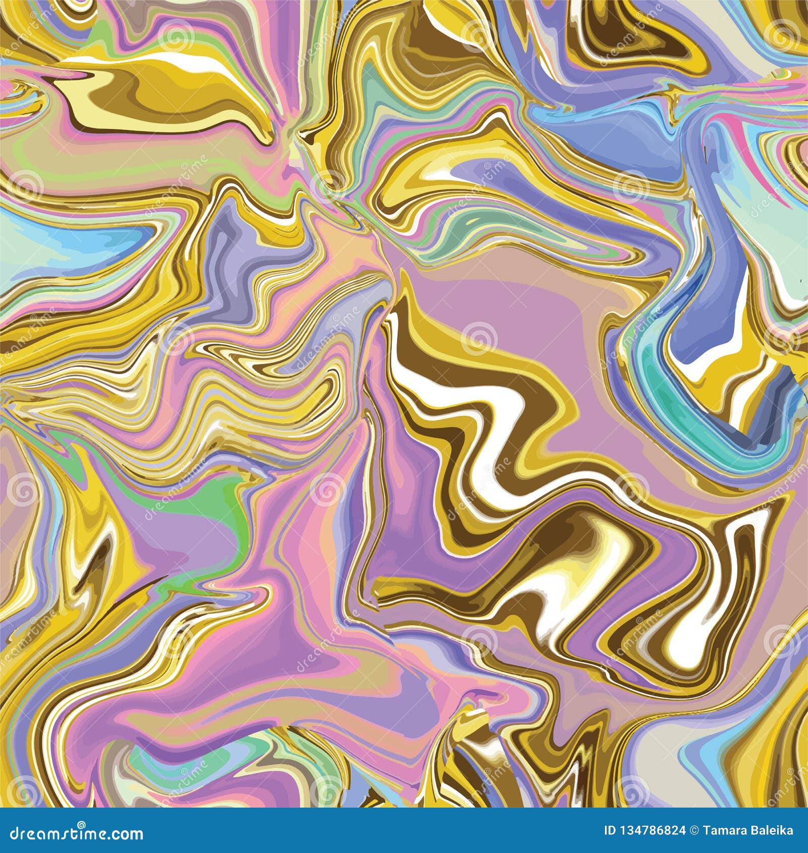 Marble Seamless Pattern in Neon Brightful Colors Stock Illustration ...