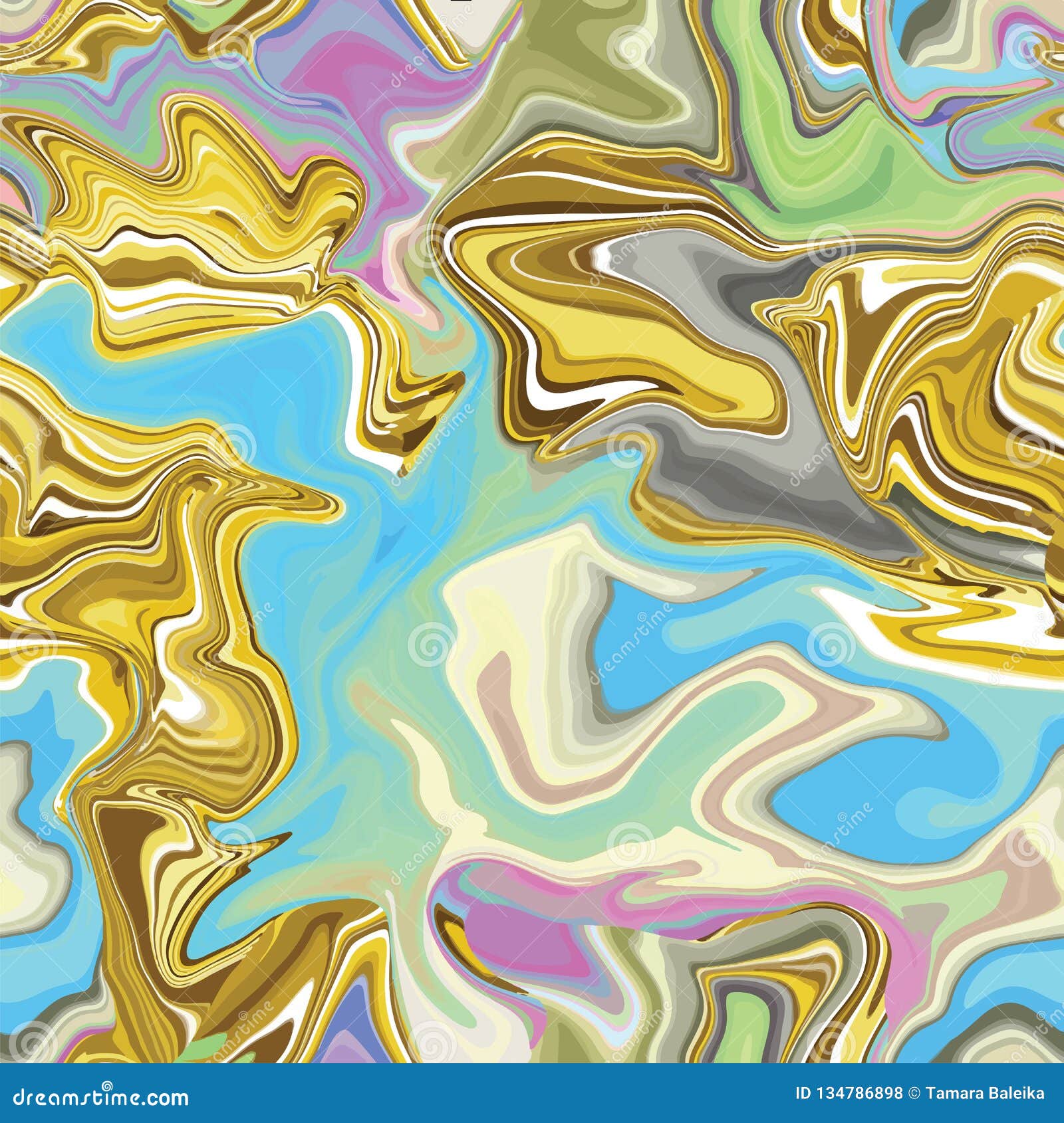 Marble Seamless Pattern in Neon Brightful Colors Stock Illustration ...