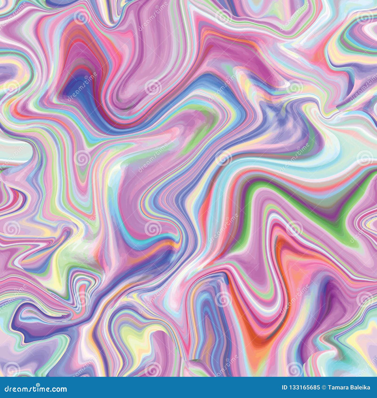 Marble Seamless Pattern in Neon Brightful Colors Stock Illustration ...