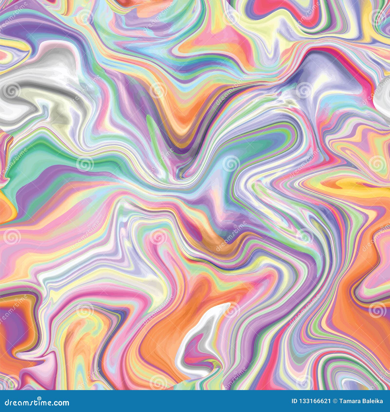 Marble Seamless Pattern in Neon Brightful Colors Stock Illustration ...