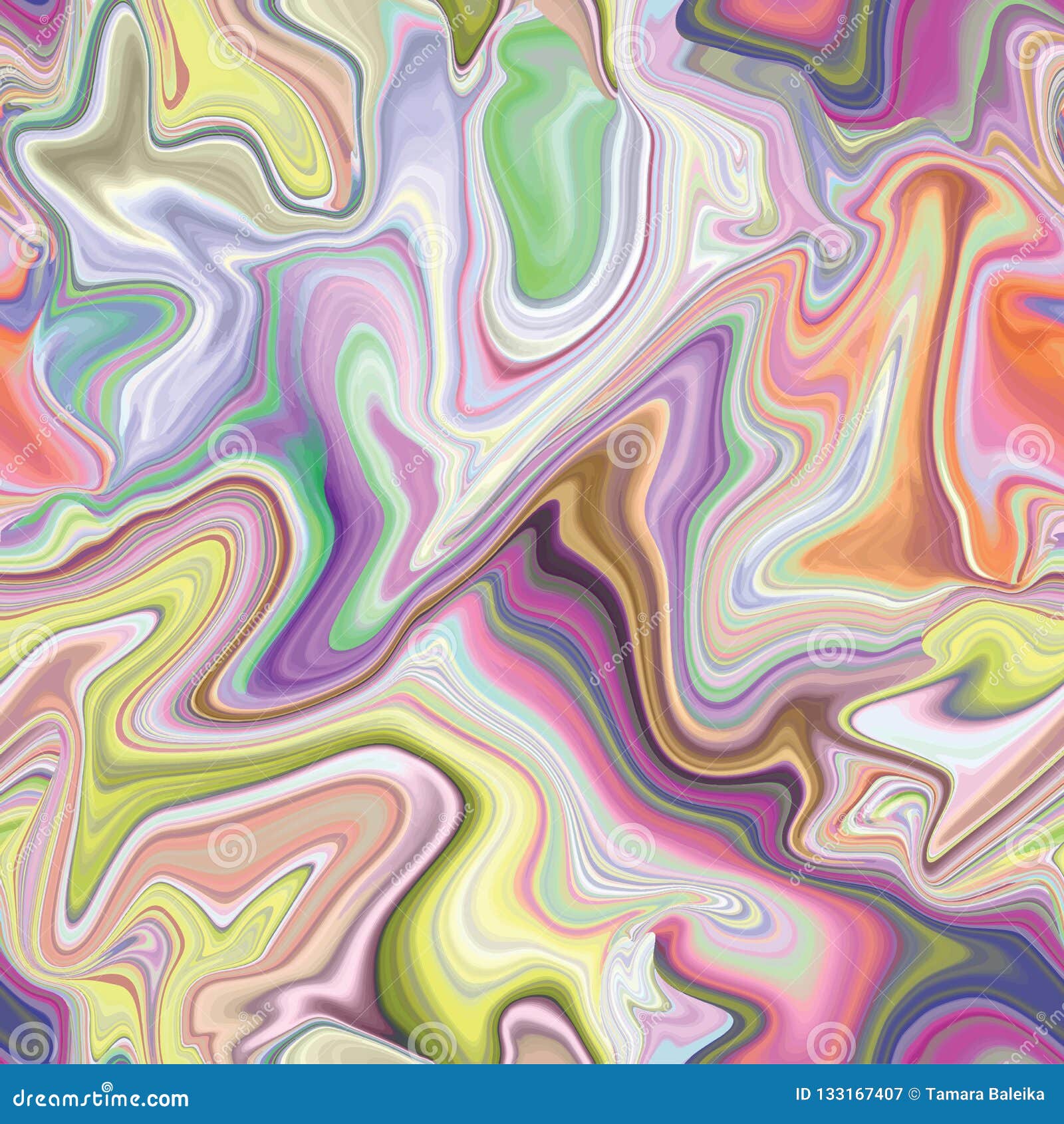 Marble Seamless Pattern in Neon Brightful Colors Stock Illustration ...