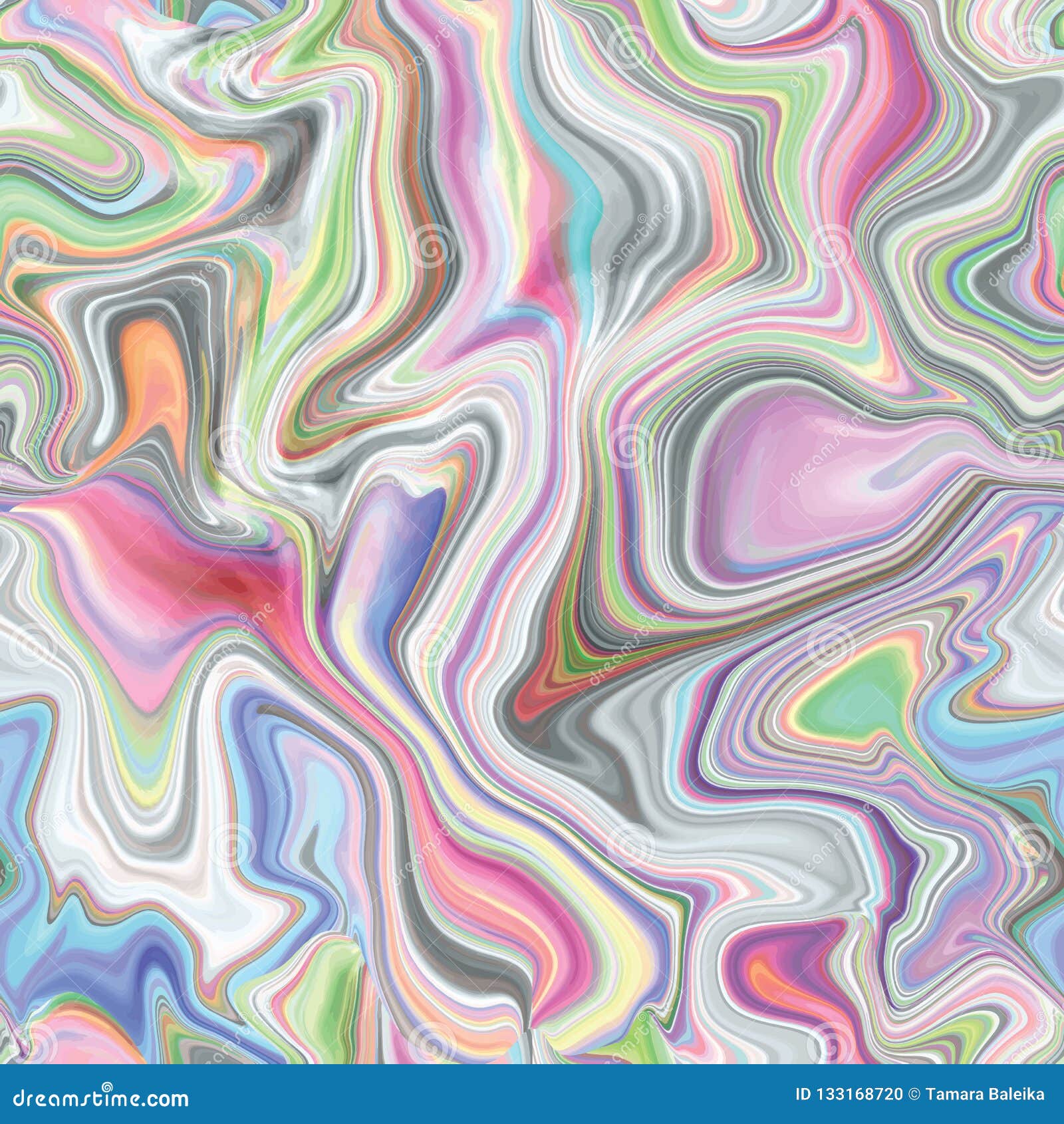 Marble Seamless Pattern in Neon Brightful Colors Stock Illustration ...