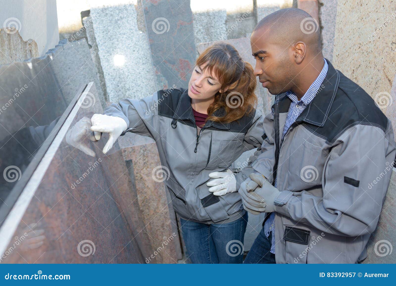Marble Setter Inspecting Product Stock Image - Image of design, colleague: 83392957