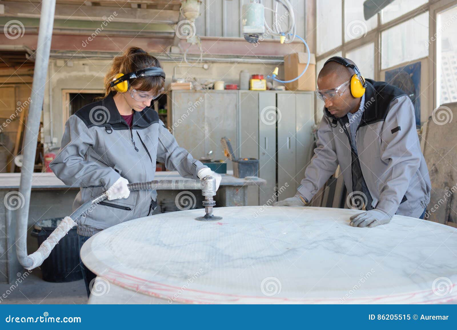 Marble Setter Polishing Top Stock Image - Image of fastening, luster ...