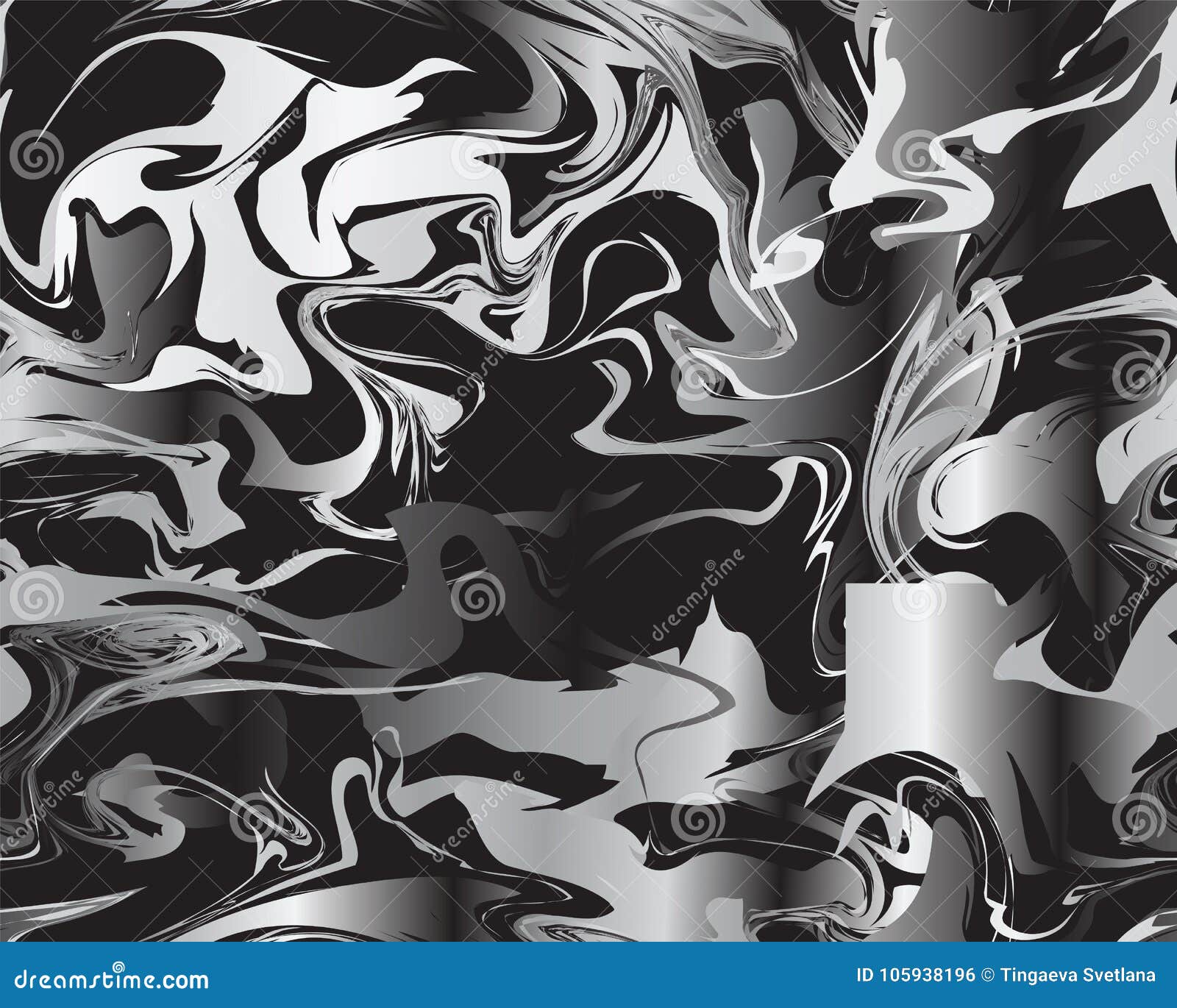 Marble Silver Texture Seamless Pattern Stock Vector - Illustration of ...