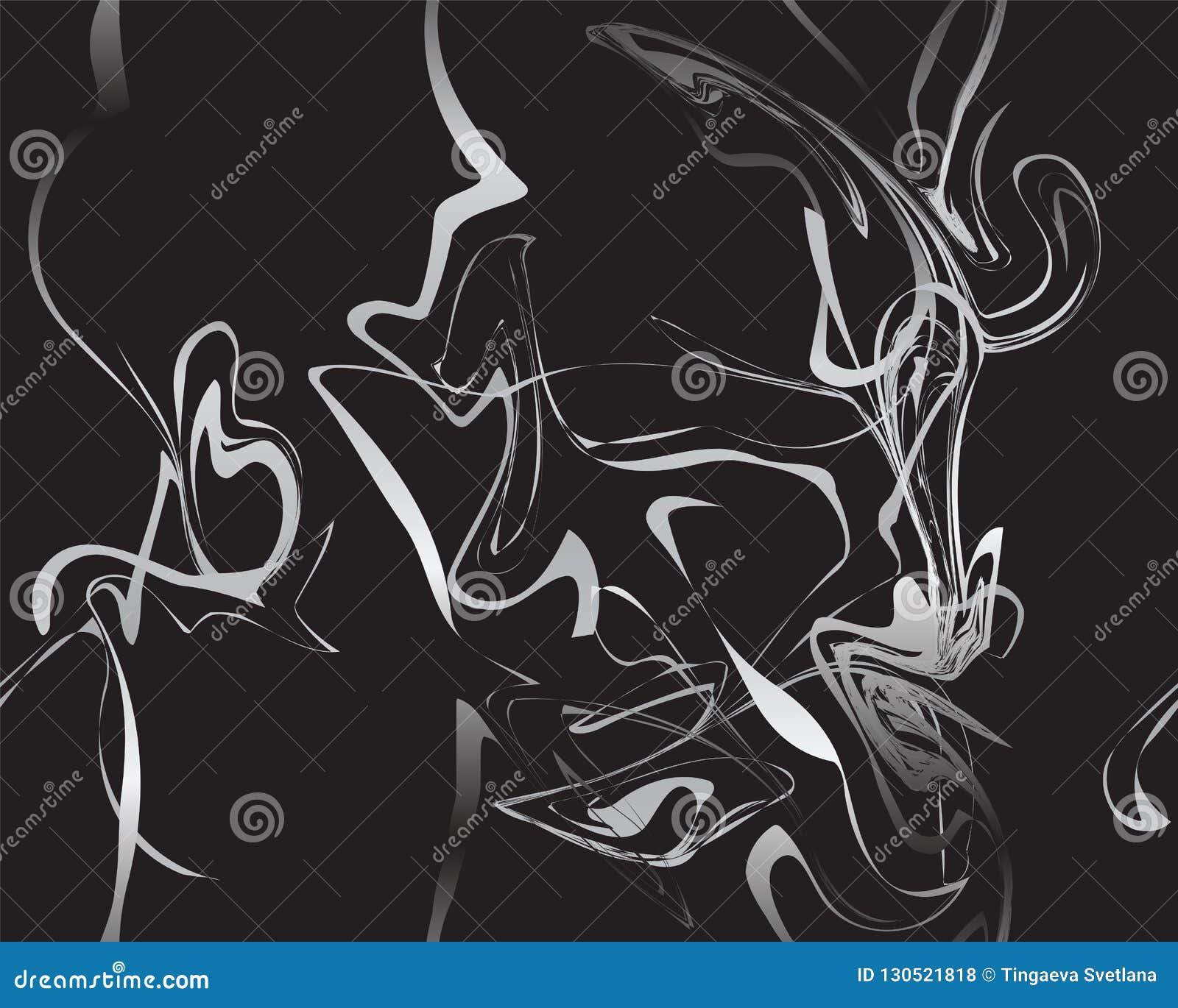 Marble Silver Texture Seamless Pattern Stock Illustration ...