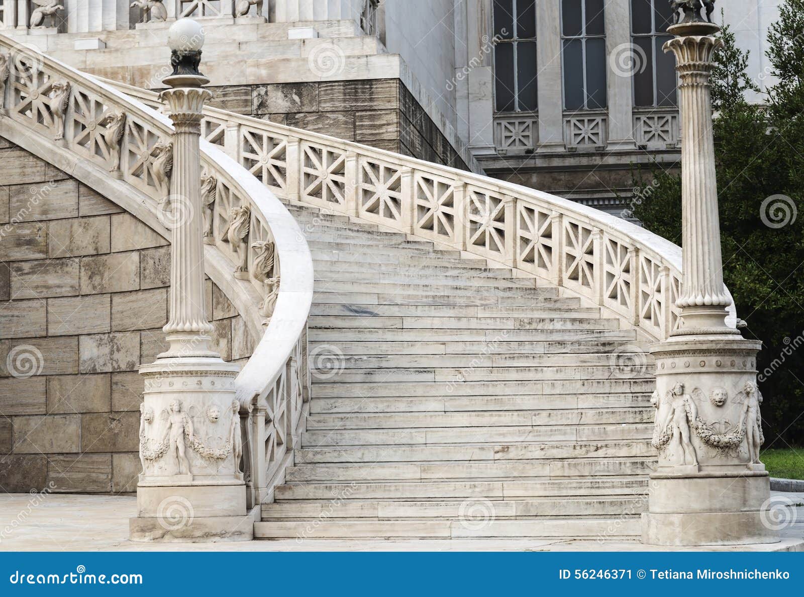 Marble staircase stock image. Image of greek, large, marble - 56246371
