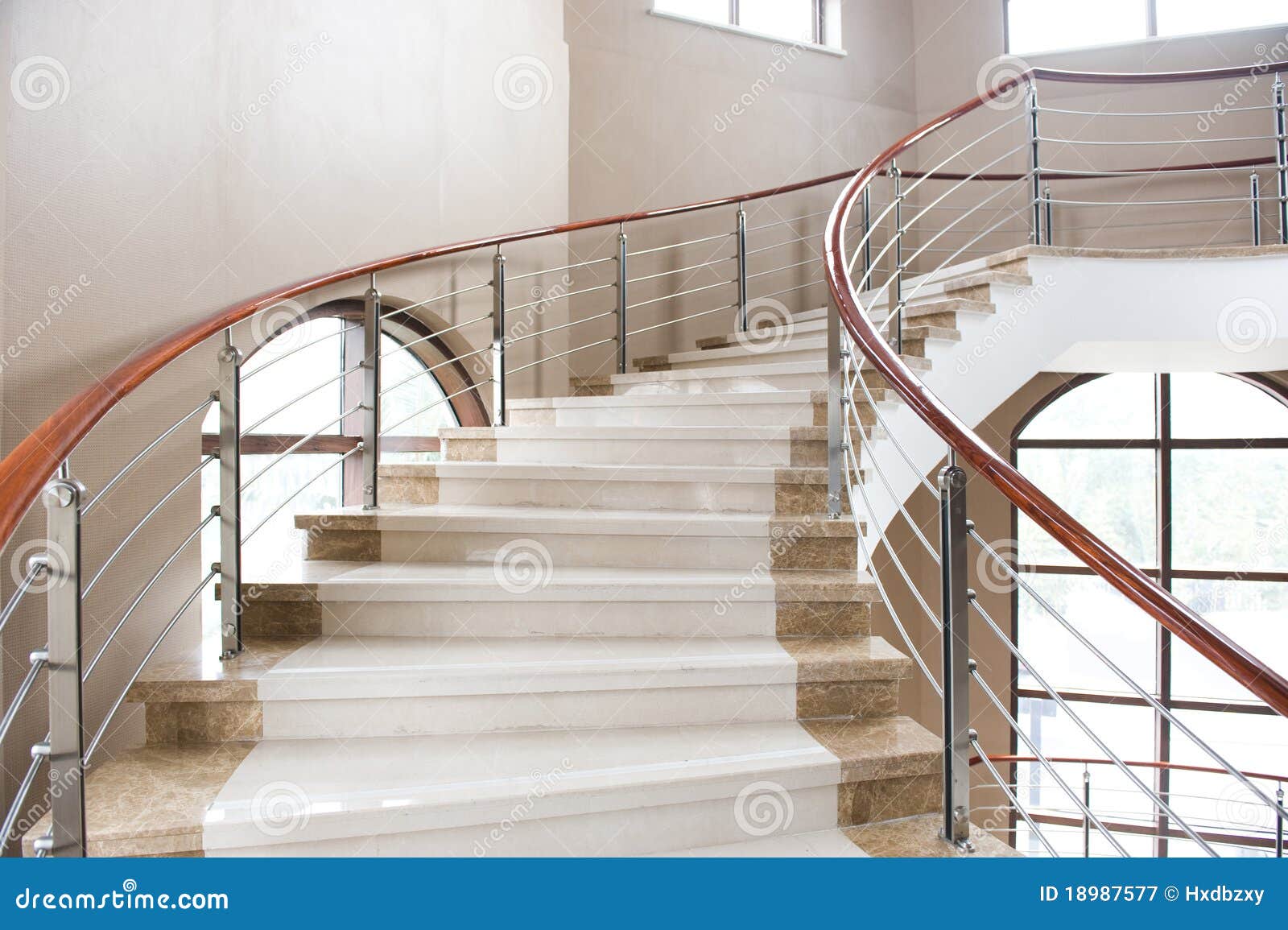 Marble stairs stock image. Image of ladder, elegant, indoors - 18987577