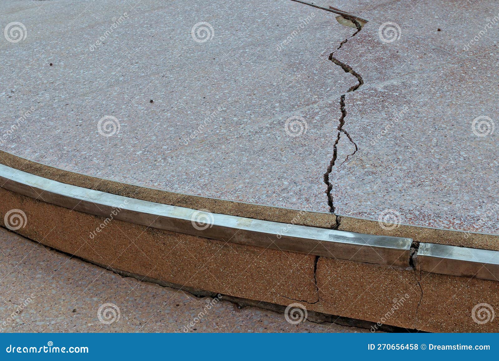 Marble Stairs, Broken Steps, Indicating That The Ground Has Collapsed ...