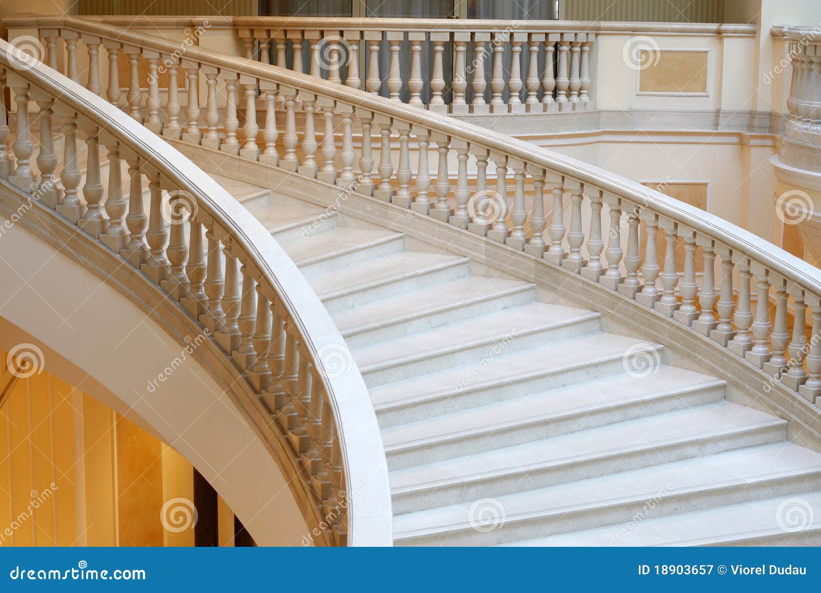 Marble Stairs Lobby Historic Hotel Background Royalty-Free Stock Image ...
