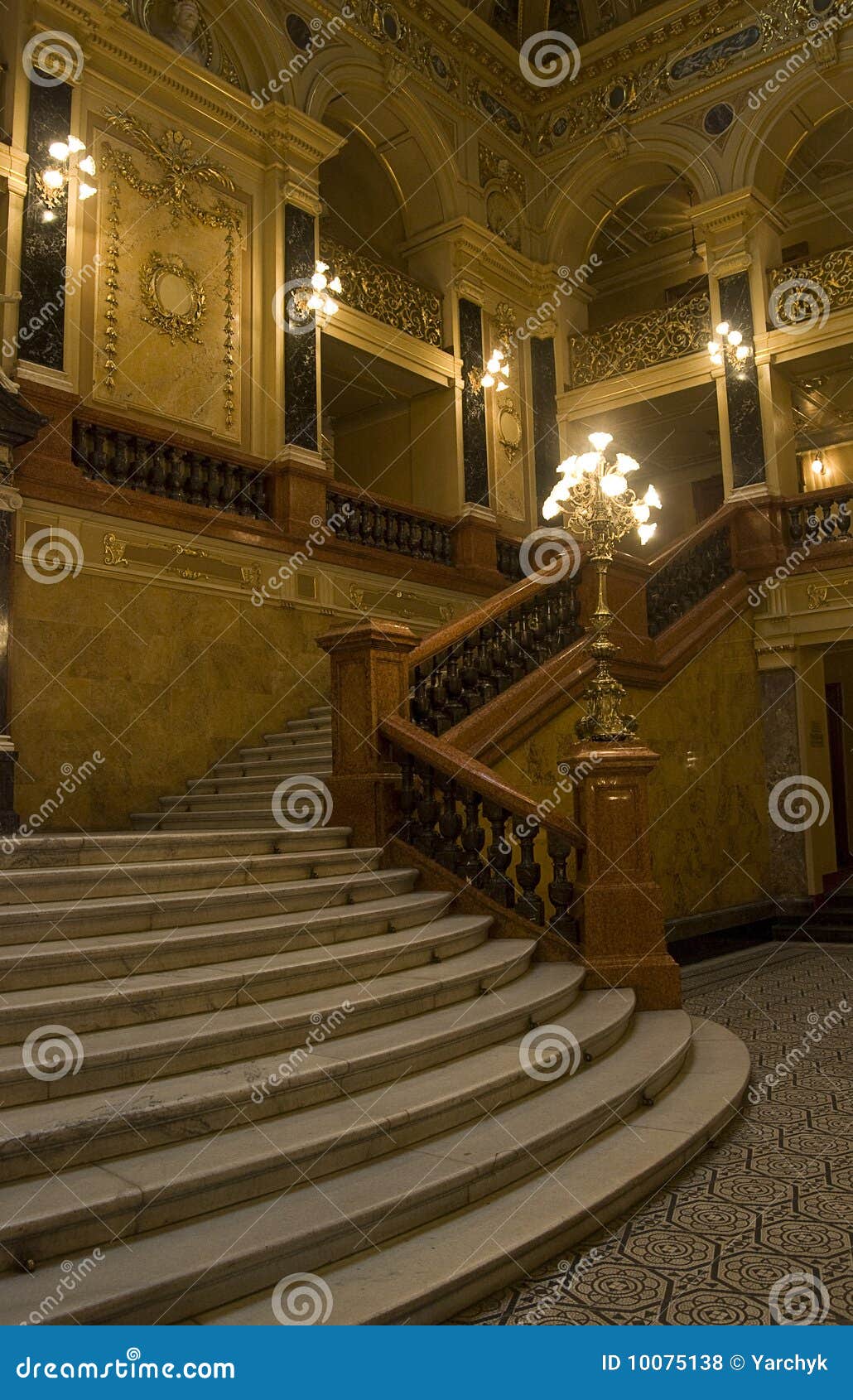 Marble Stairway in an Opera Theater Stock Photo - Image of marble, hall ...