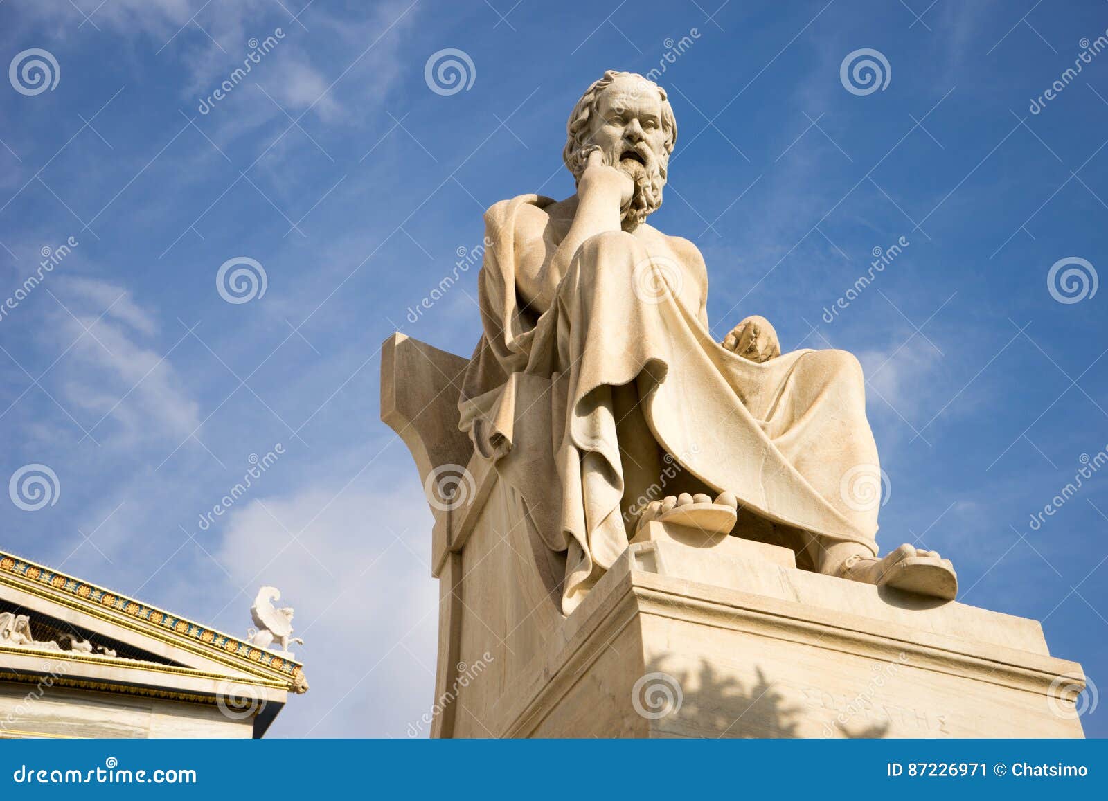 Statue Of The Ancient Greek Philosopher Socrates Royalty-Free Stock ...