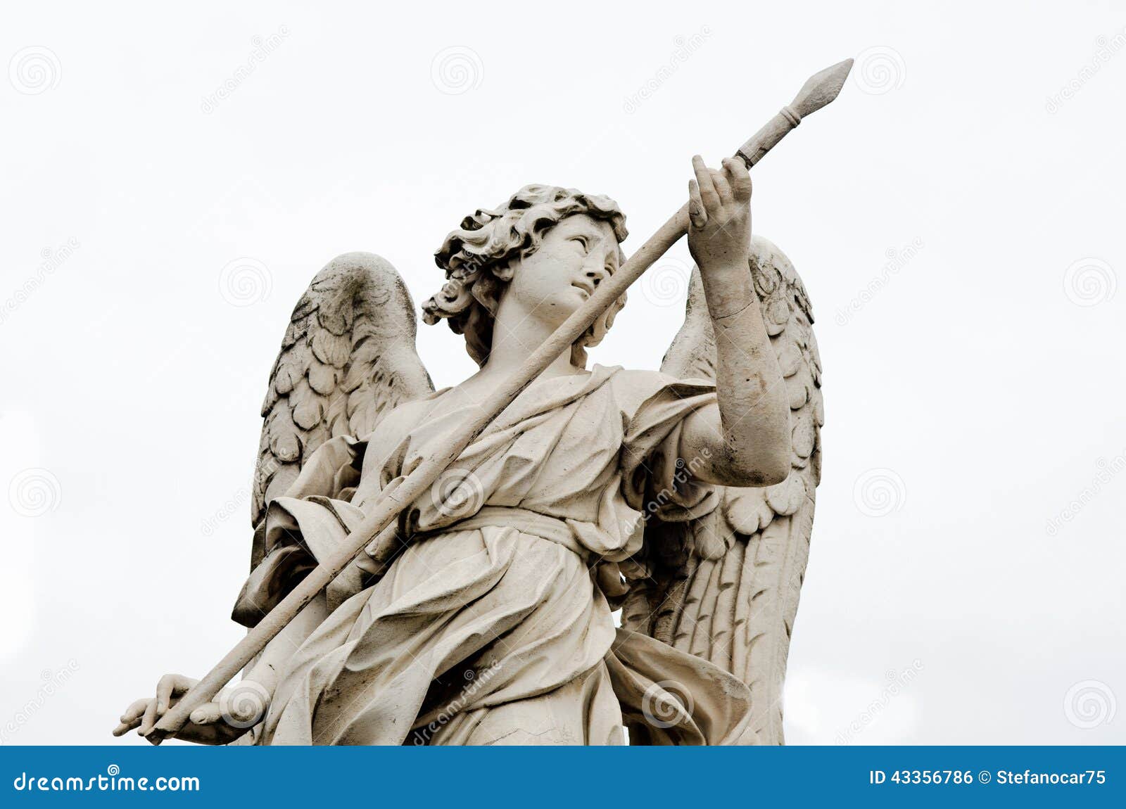 Marble Statue of Angels in Rome, Italy Stock Photo - Image of holy ...