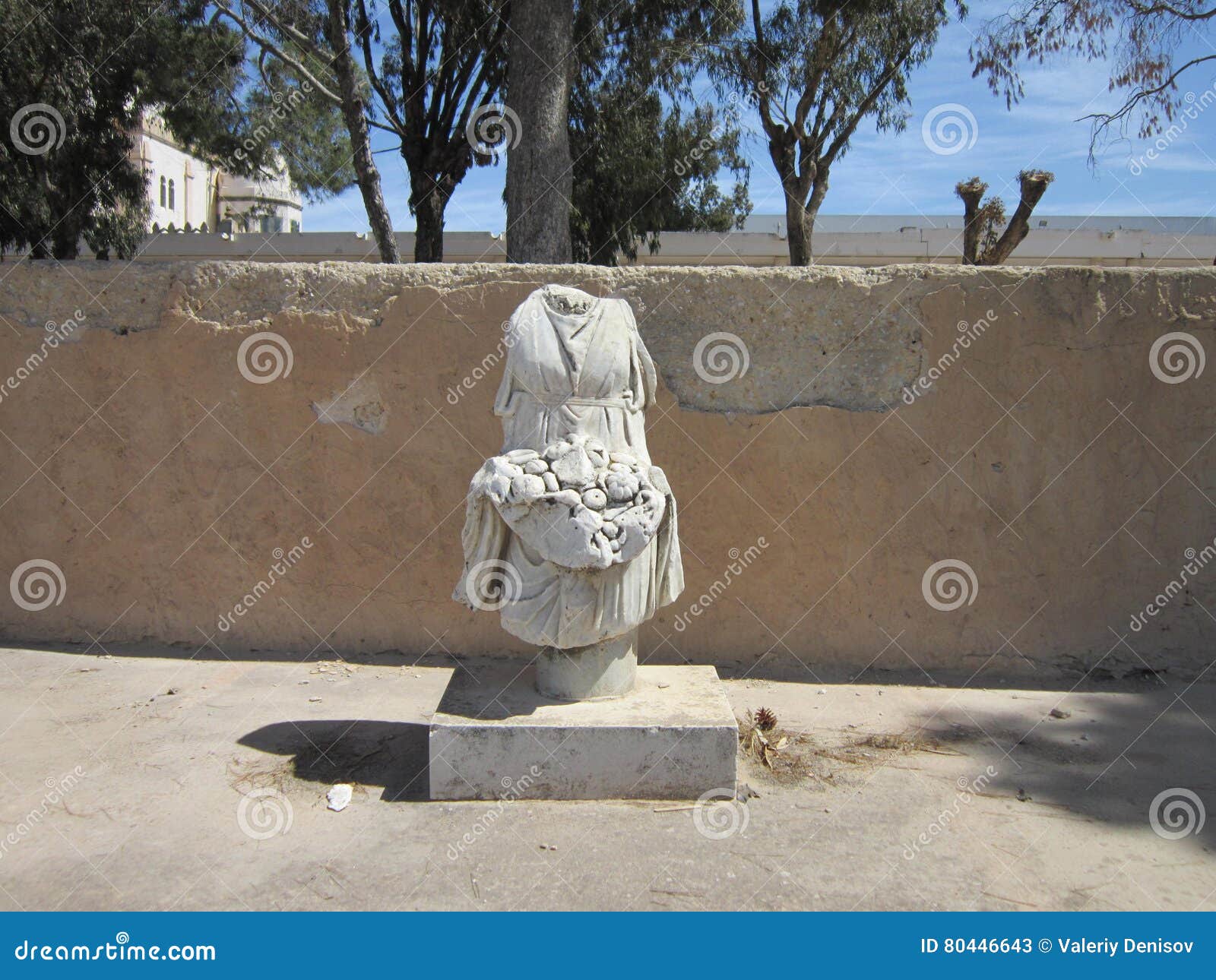 Marble statue stock image. Image of carthage, destroyed - 80446643