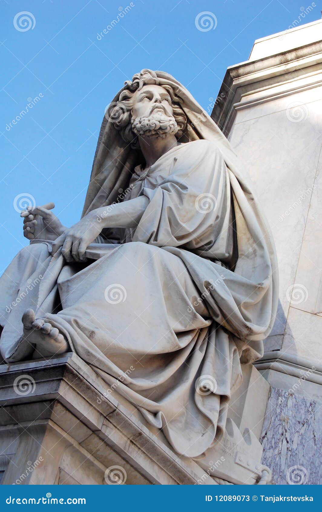 Marble statue, Rome stock image. Image of moses, colosseum - 12089073