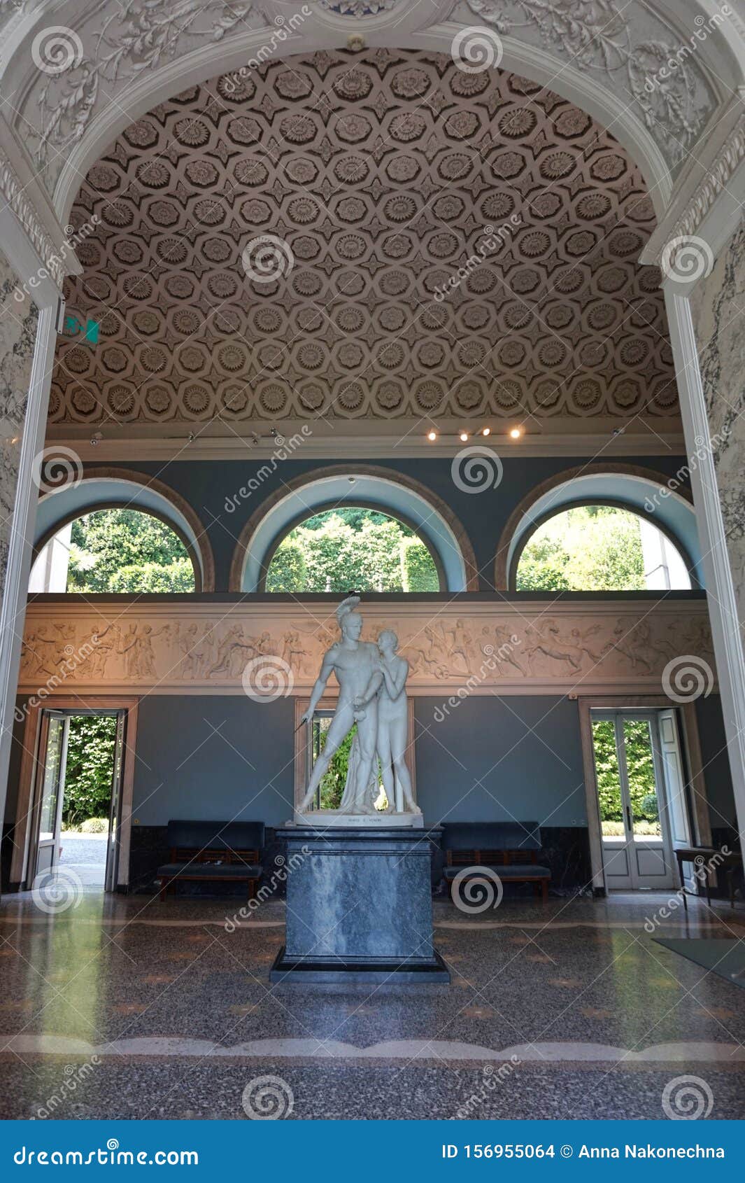 Marble Statues Inside the Villa Carlotta Building. Editorial Stock ...