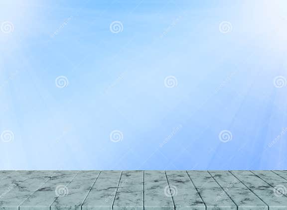 Marble Table Blue Gradient Background Stock Photo - Image of empty ...