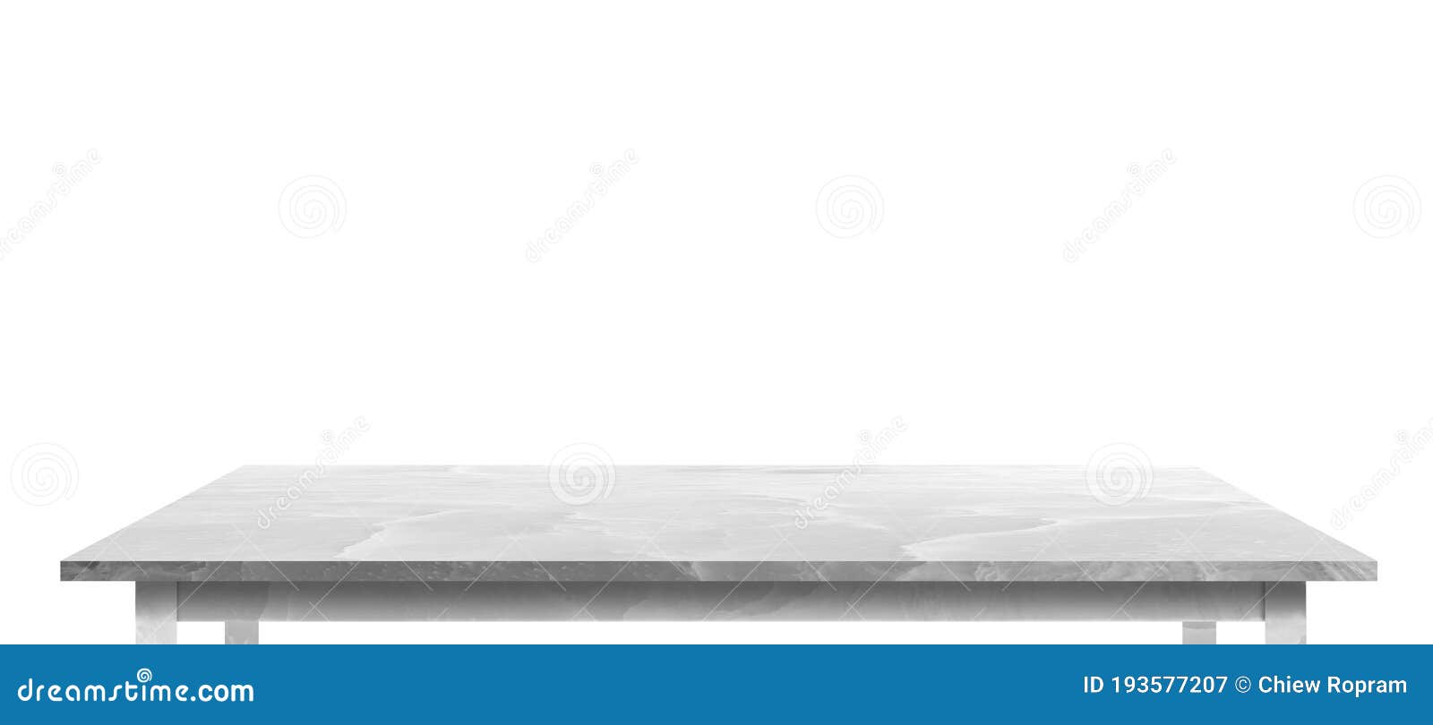 Marble Table Isolated on White Background. Stock Illustration ...