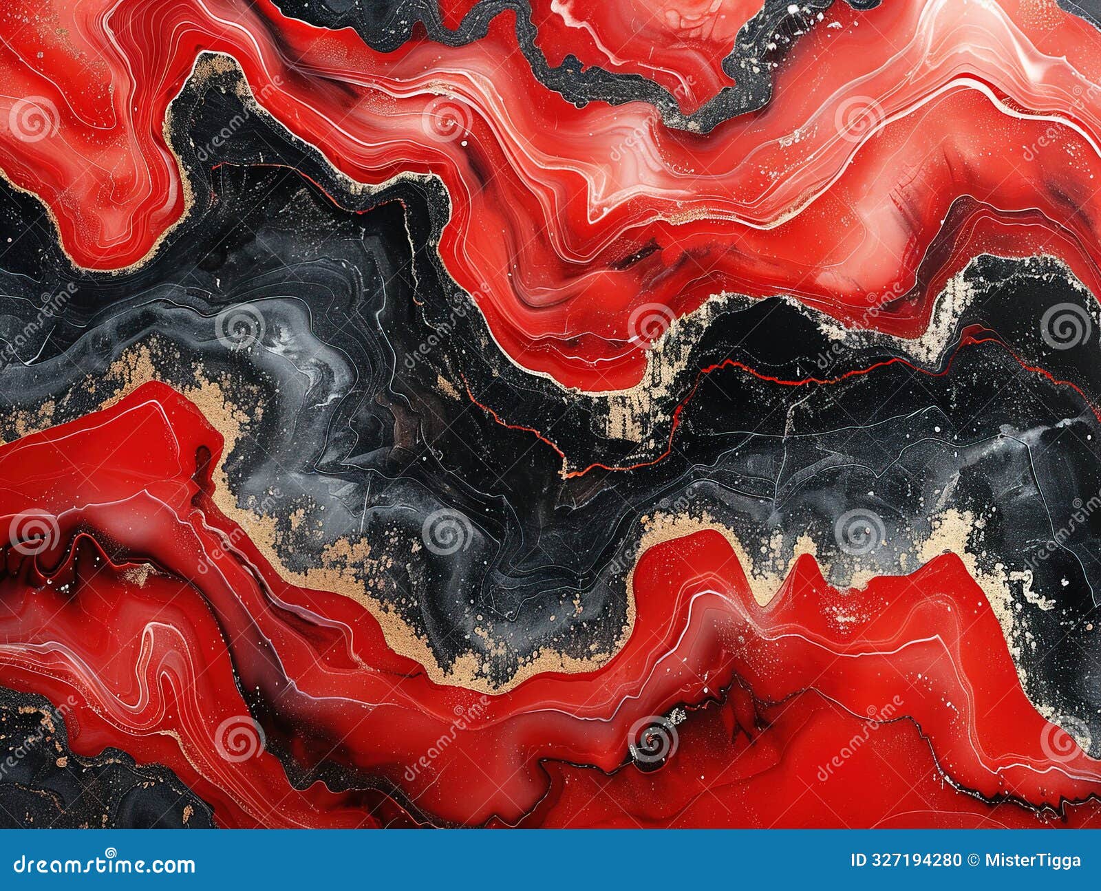 Marble Texture Background Red Silver Abstract Pattern Luxury Paint ...