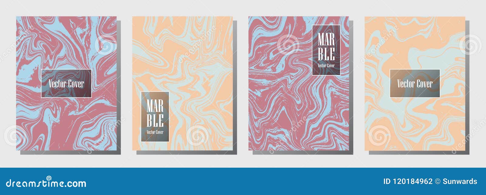 Marble Texture Binder Cover Layout Stock Vector - Illustration of ...