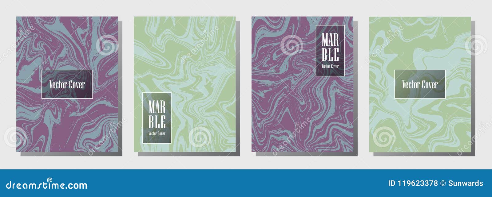 Marble Texture Binder Cover Layout Stock Vector - Illustration of ...