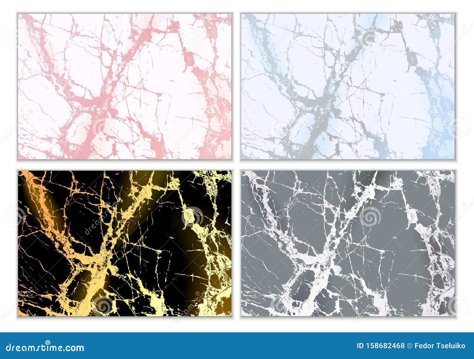 Marble Texture Collection. Abstract Graphic Lines. Stock Illustration ...