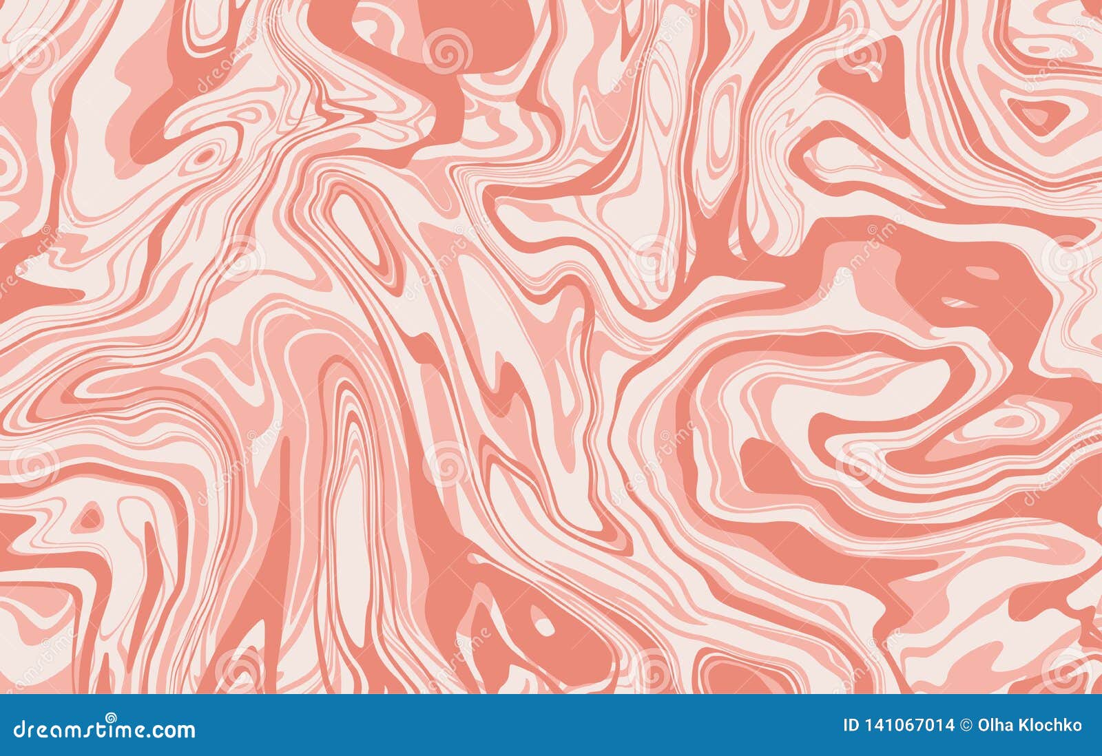 Marble Texture. Dynamic Liquid Splash in Light Pink Color. Wavy Lines ...