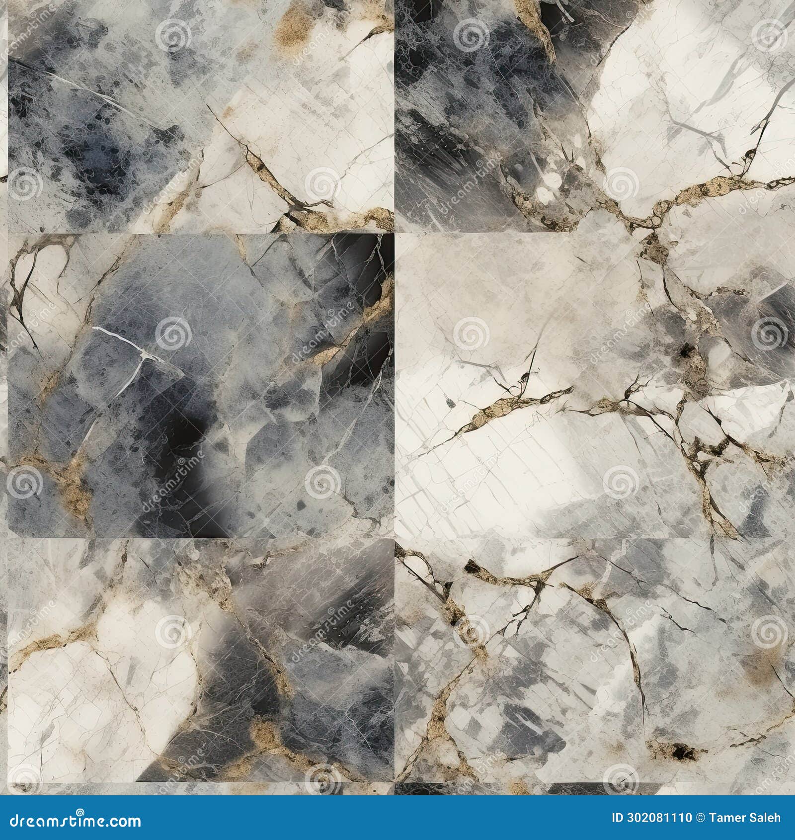 Marble Texture Seamless Pattern Stock Illustration - Illustration of ...