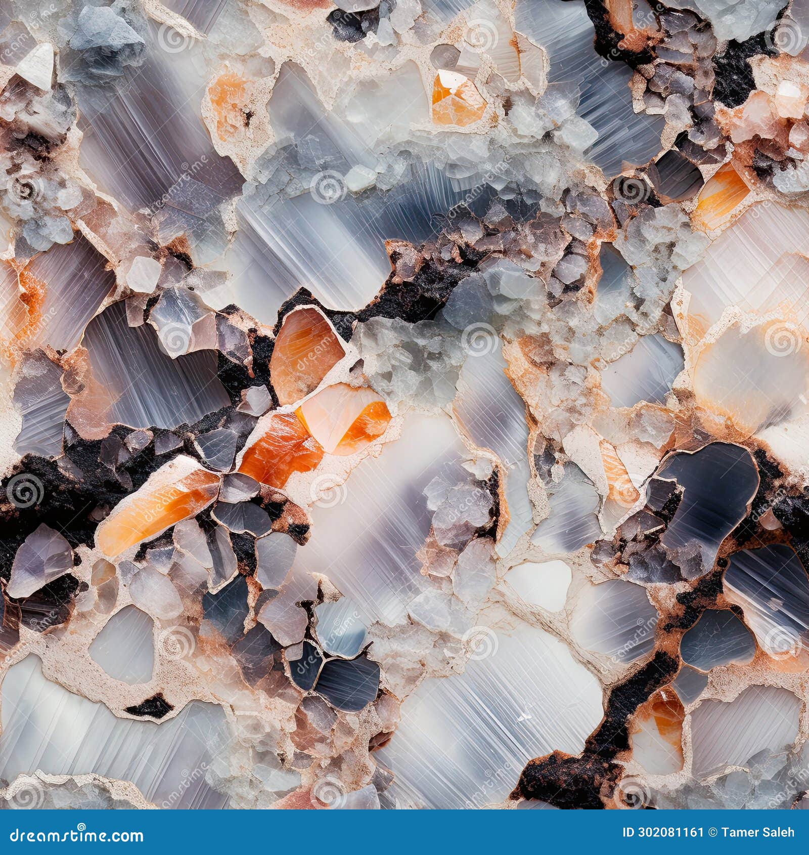 Marble Texture Seamless Pattern Stock Illustration - Illustration of ...