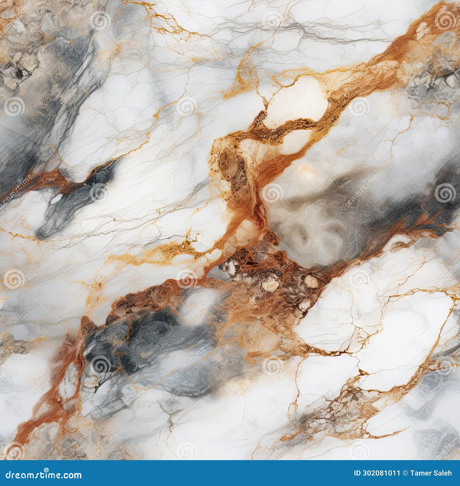 Marble Texture Seamless Pattern Stock Illustration - Illustration of ...