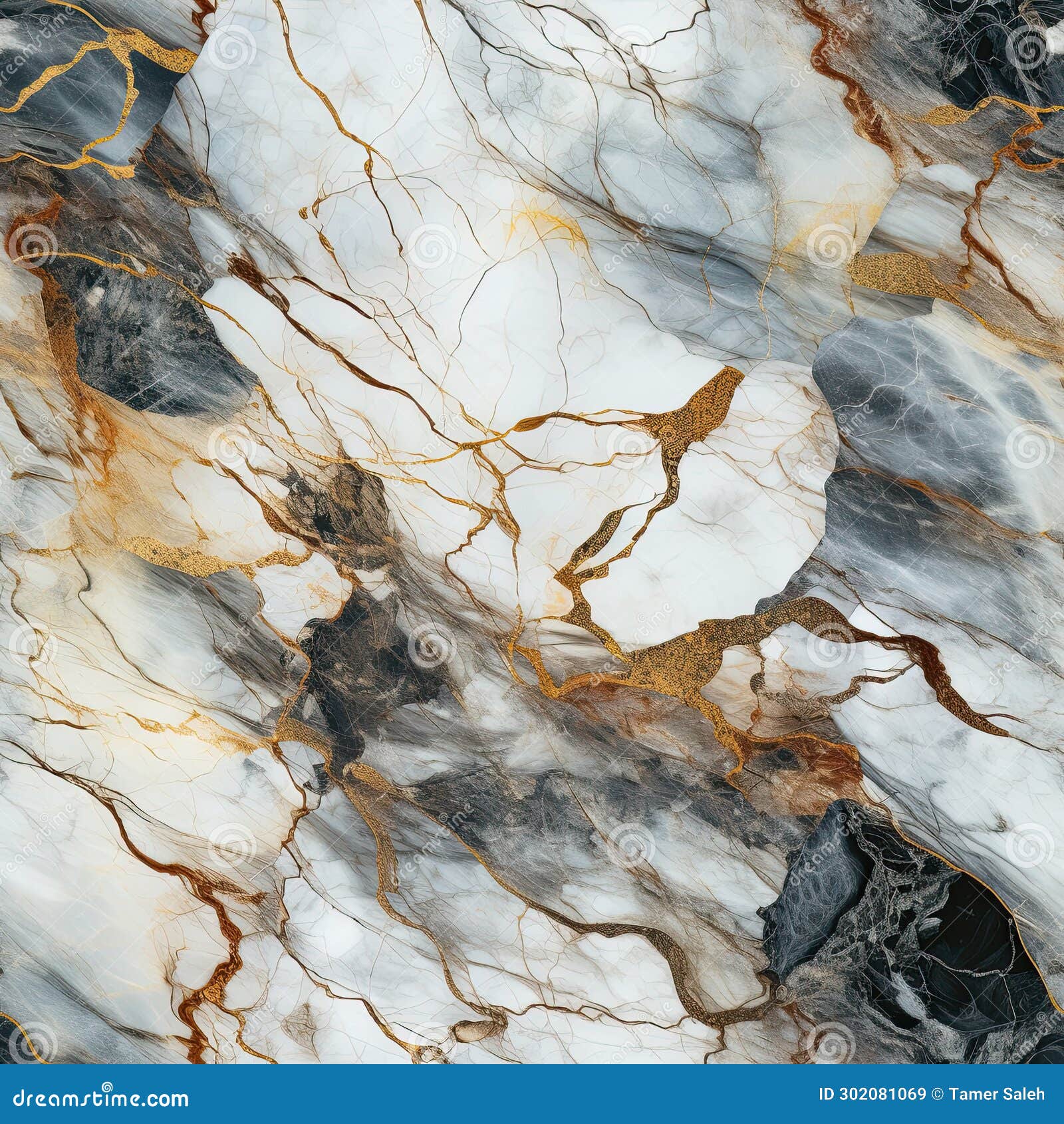 Marble Texture Seamless Pattern Stock Illustration - Illustration of ...