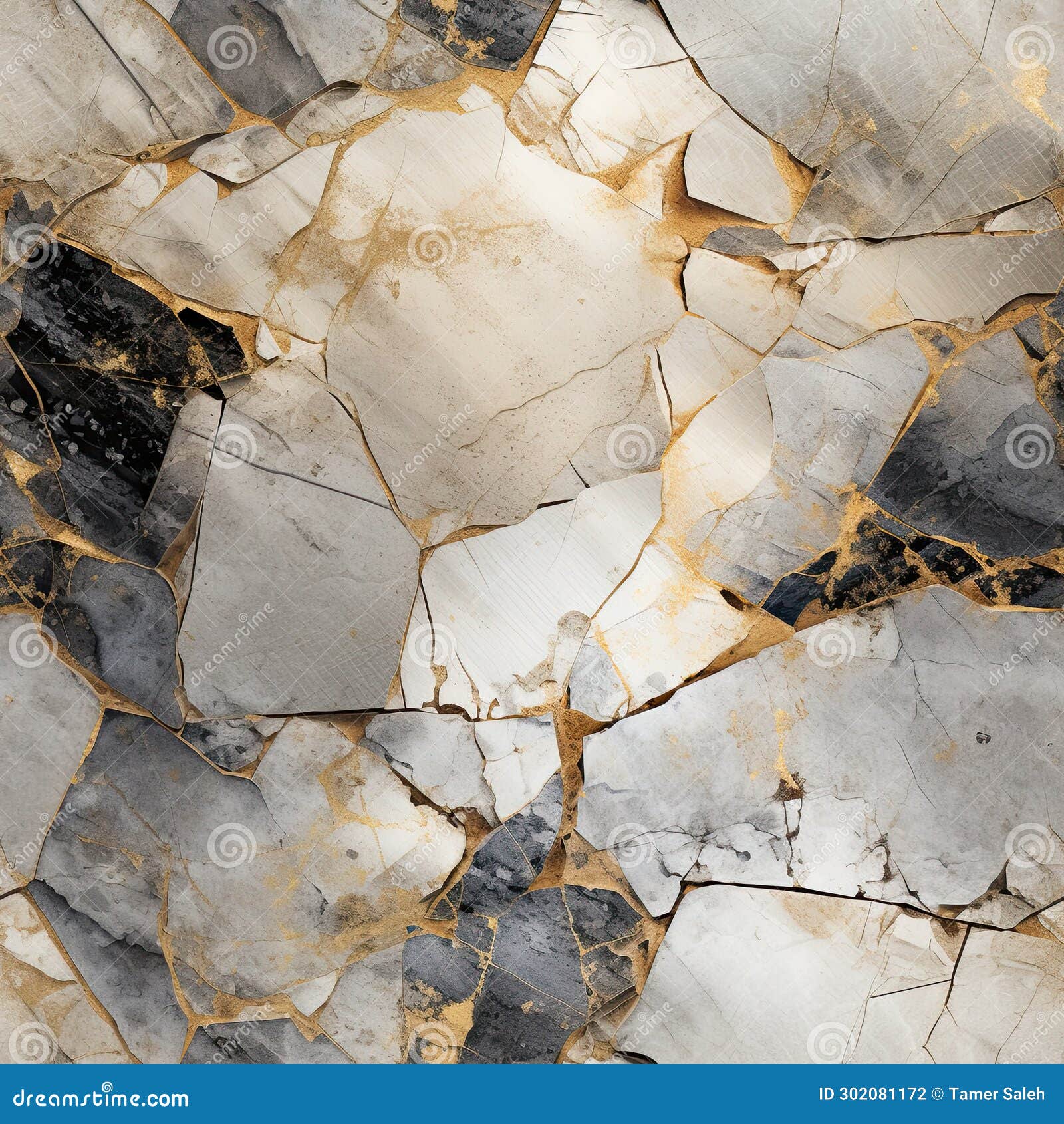 Marble Texture Seamless Pattern Stock Illustration - Illustration of ...