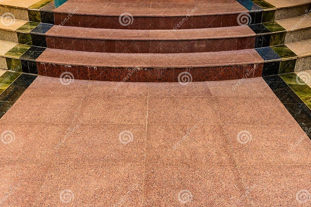 Marble Tile of Walkway with Stairs Stock Photo - Image of stairs ...
