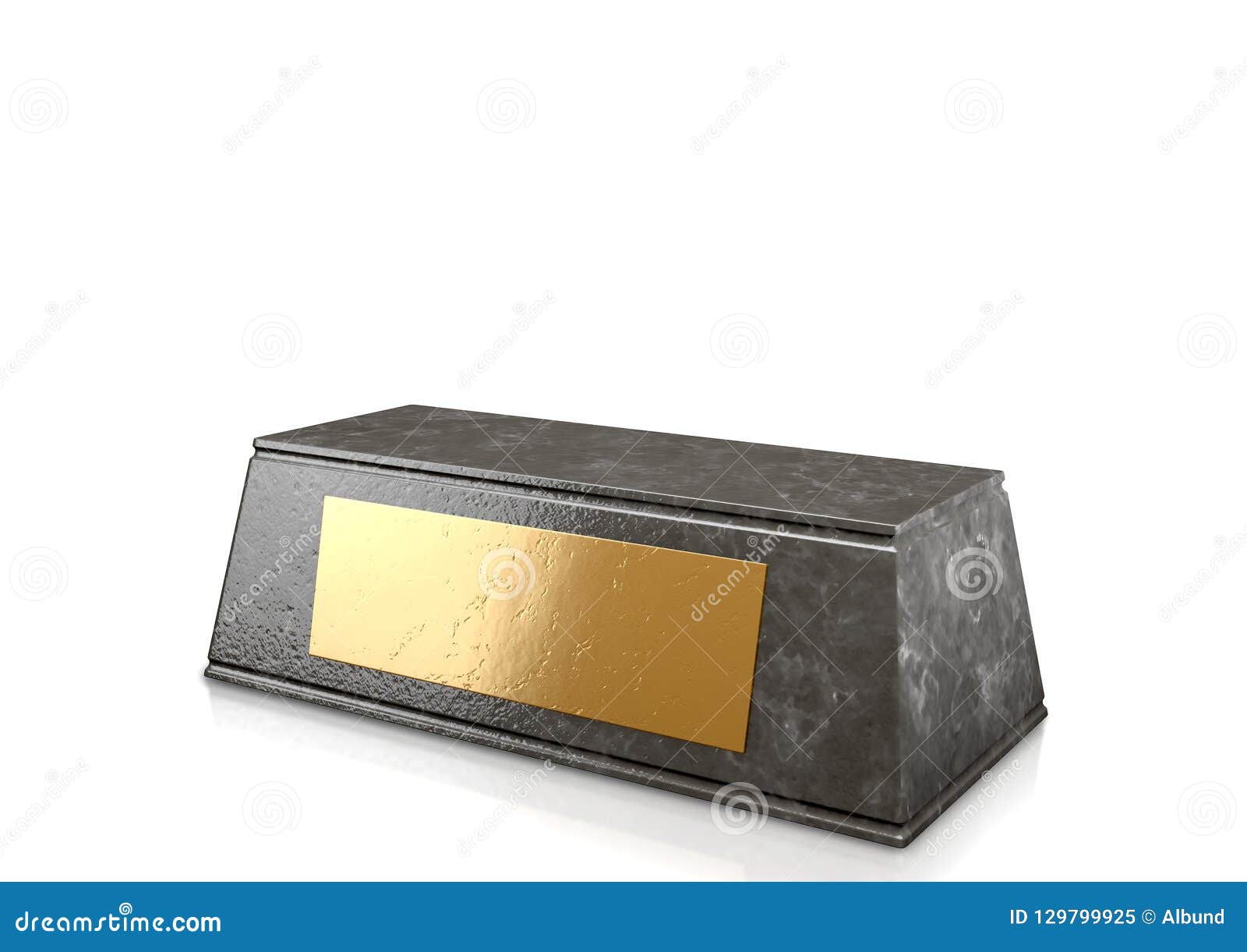 Marble Trophy Base & Plaque Stock Illustration - Illustration of ...