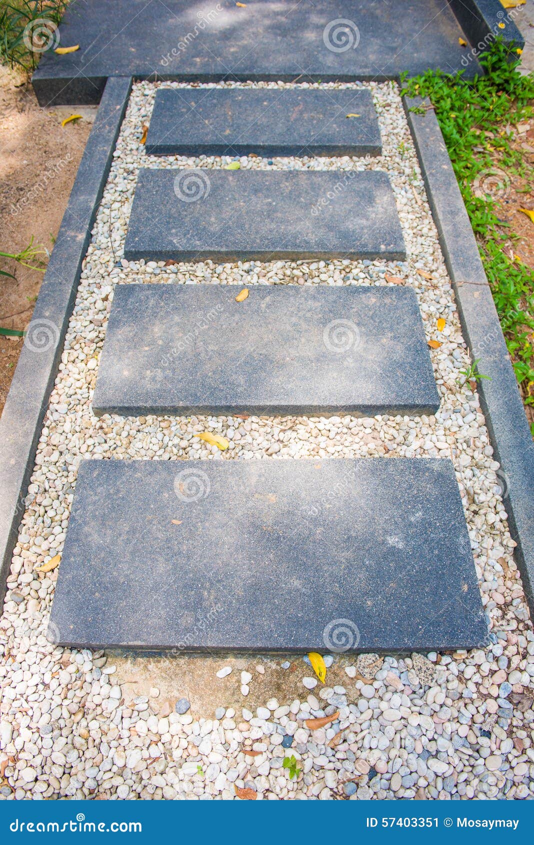 The Marble Walkway in the Park Stock Image - Image of path, stone: 57403351