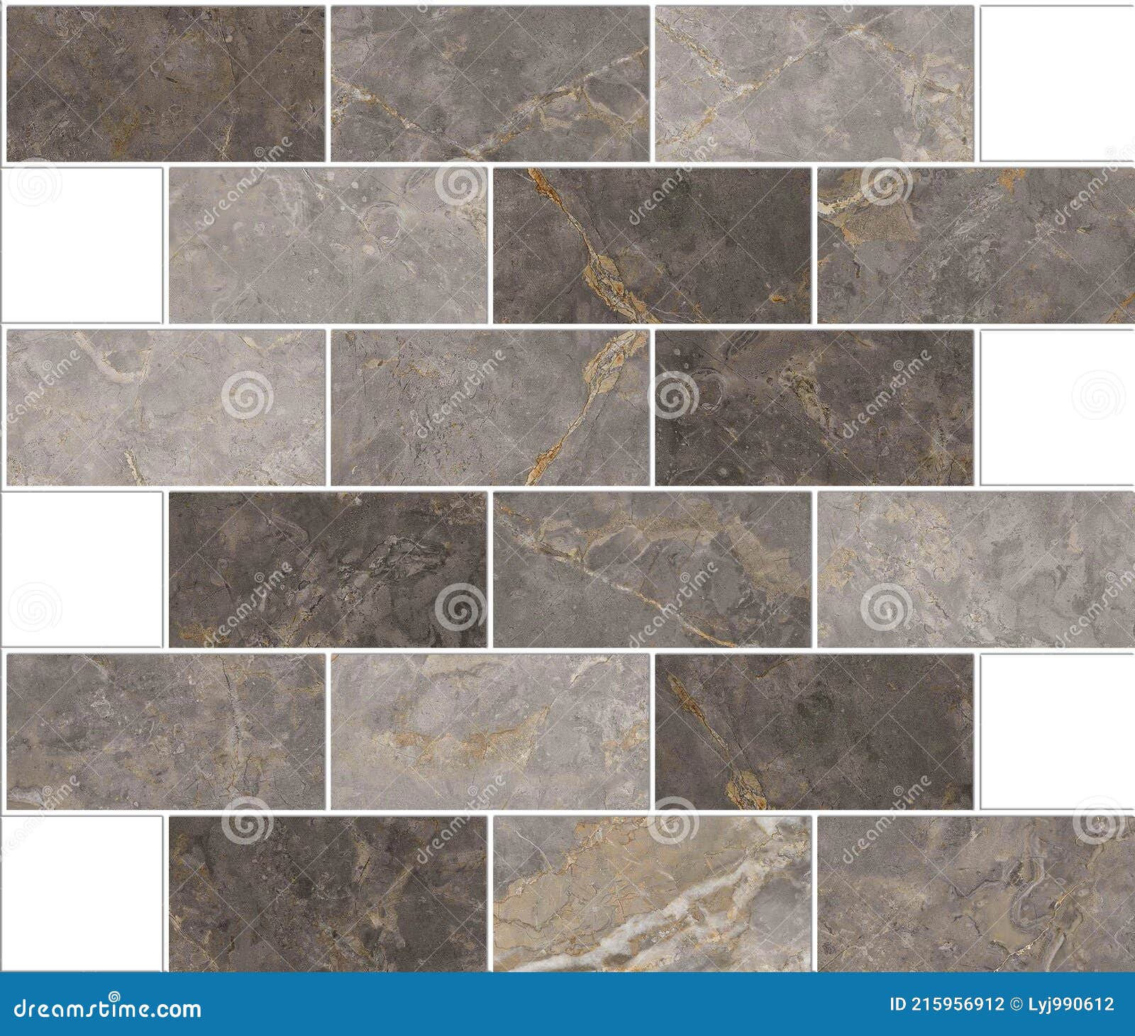 Marble Wall Brick Small Board Brick Mosaic Gray Light Gray Dark Gray ...