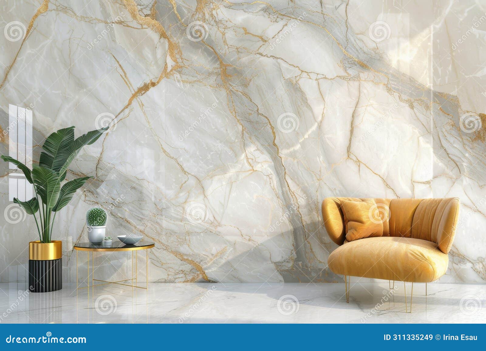Marble Walls in Modern Interior Design Stock Image - Image of elegant ...