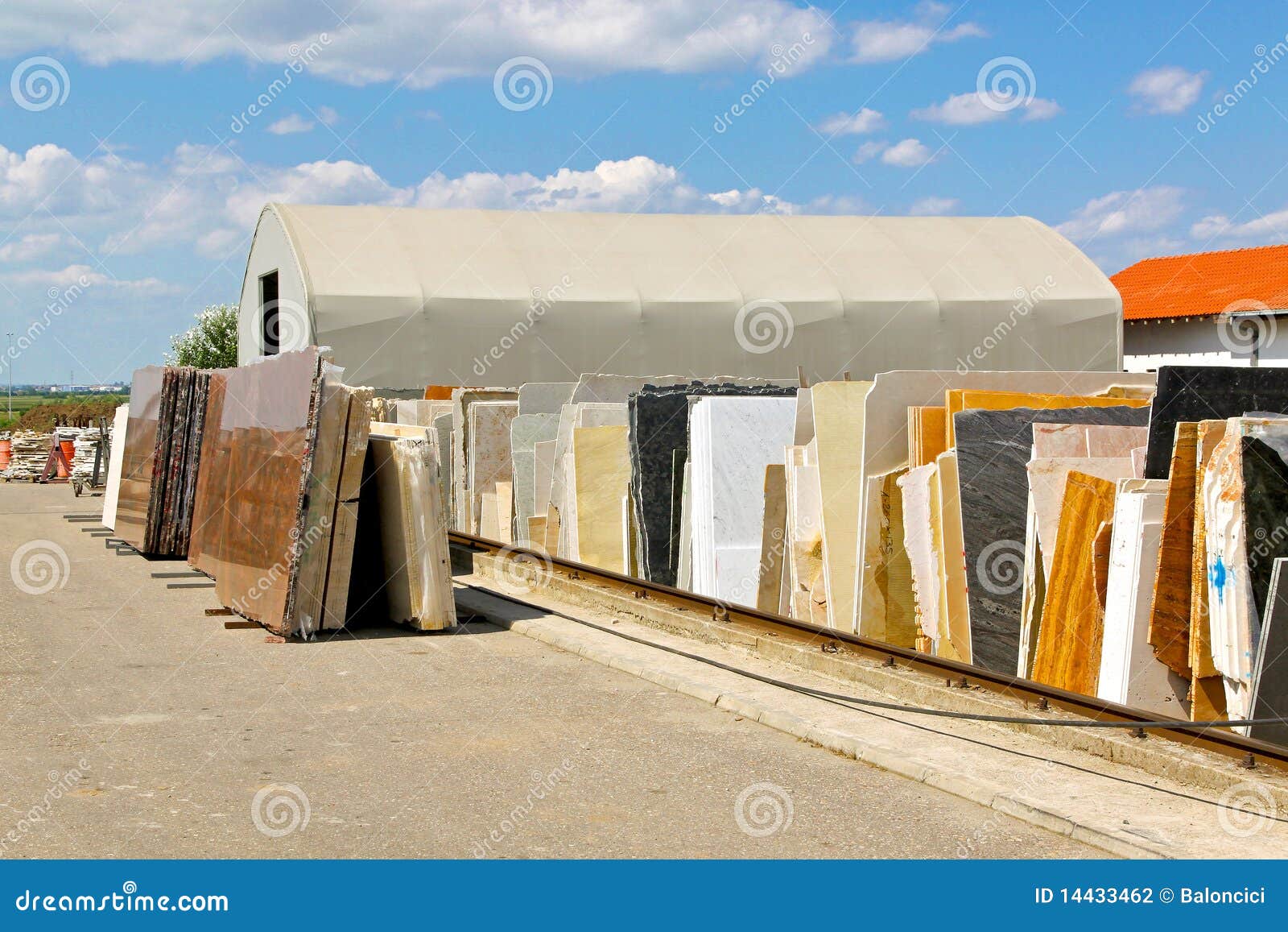 Marble warehouse stock photo. Image of rock, warehouse - 14433462