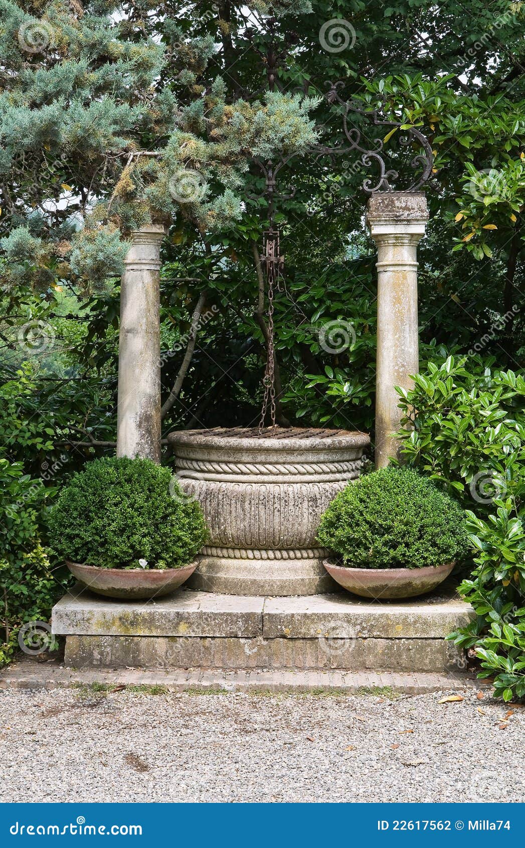 Marble water well. stock photo. Image of panoramic, architecture - 22617562