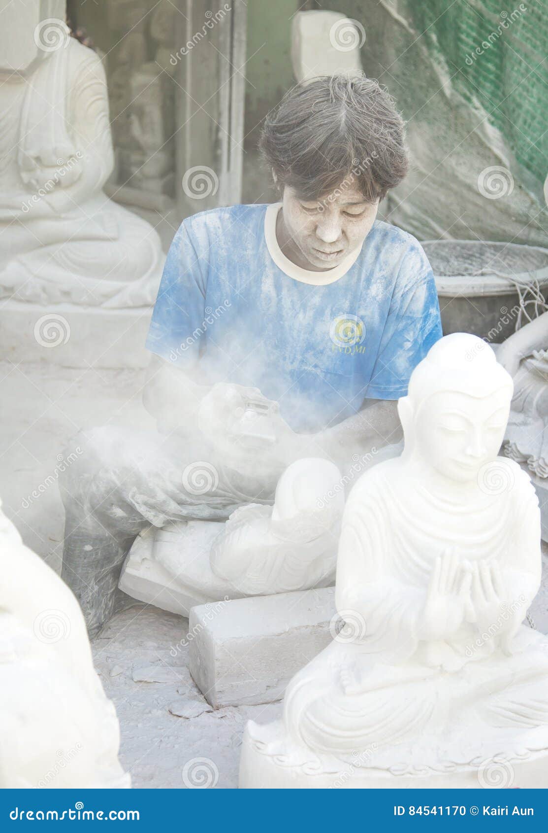 Marble worker in Mandalay editorial image. Image of person - 84541170