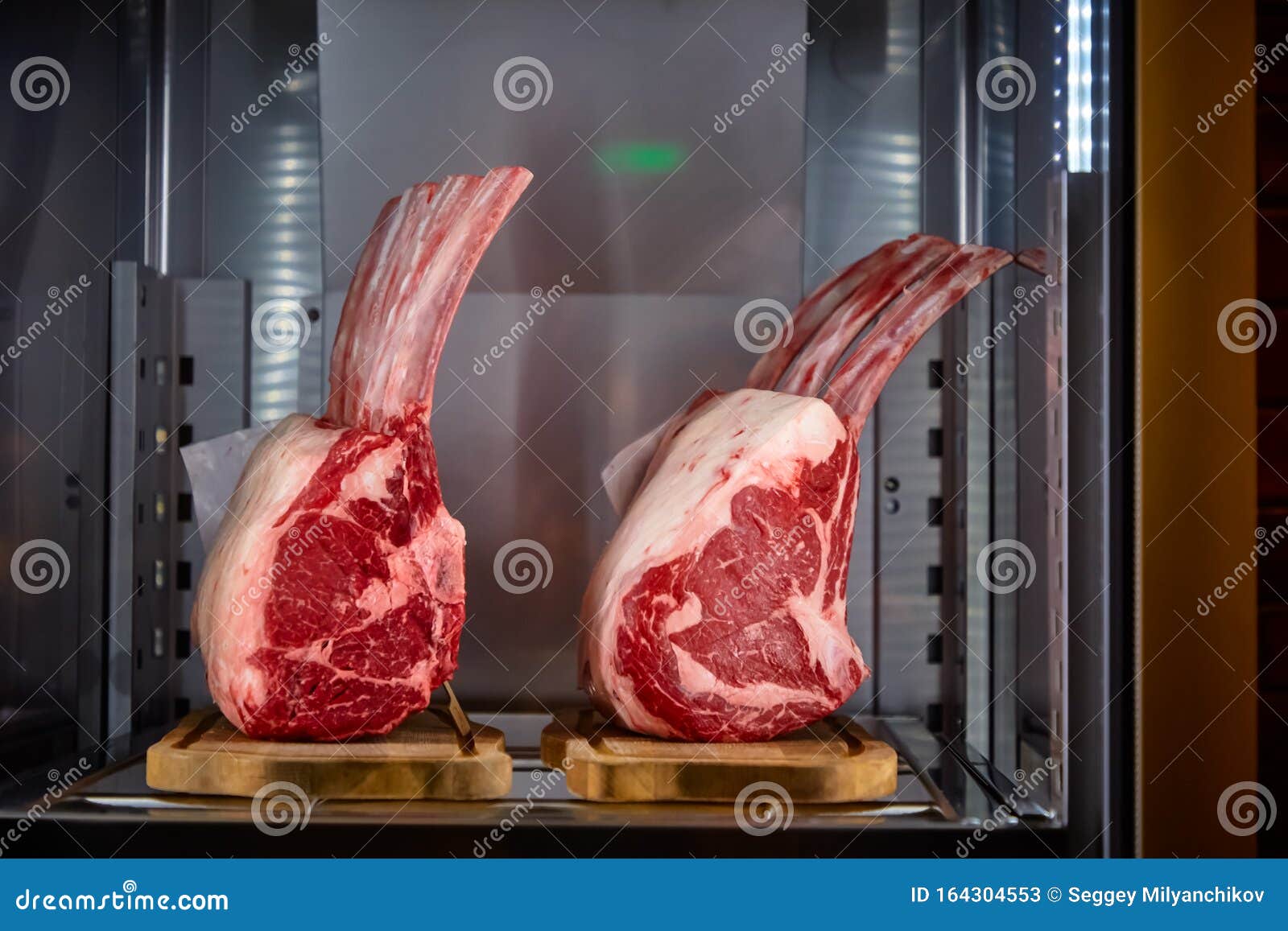 Marbled beef dry aging stock image. Image of gourmet - 164304553