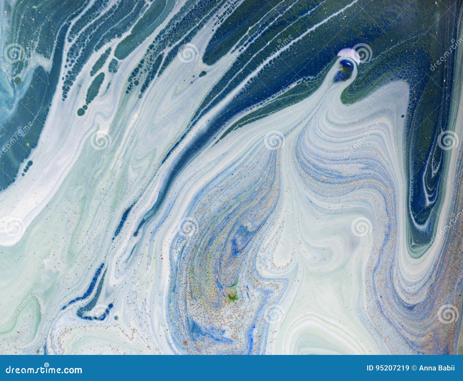 Marbled Blue Abstract Background. Liquid Marble Pattern Stock ...