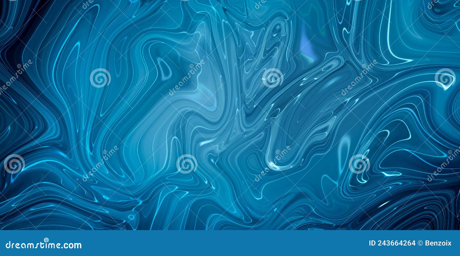 Marbled Blue Abstract Background. Liquid Marble Pattern. Stock ...
