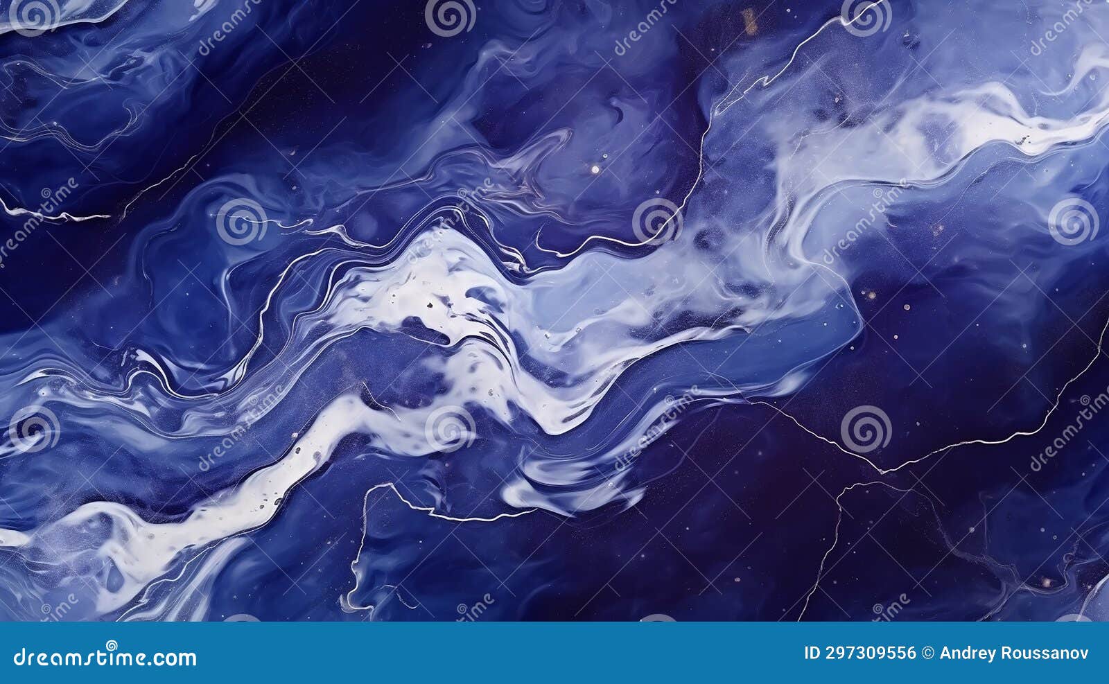 Marbled Blue Abstract Background. Liquid Marble Pattern Stock Photo ...