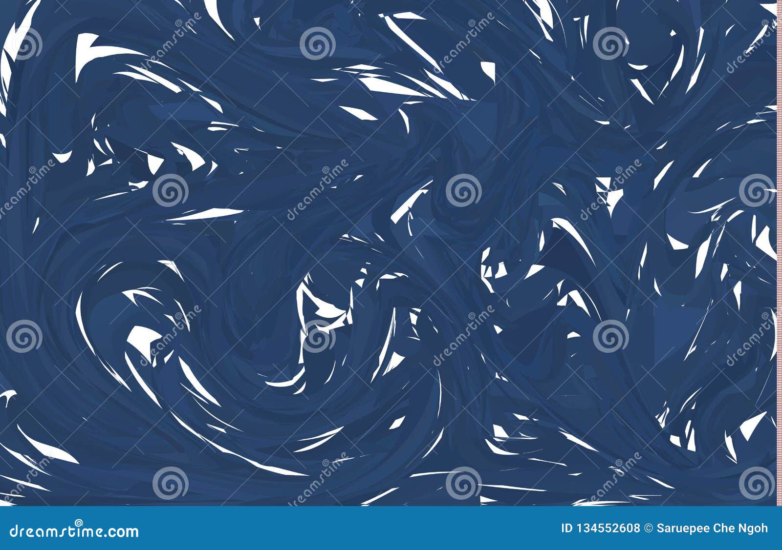 Marbled Blue Abstract Background. Liquid Marble Pattern Stock Vector ...