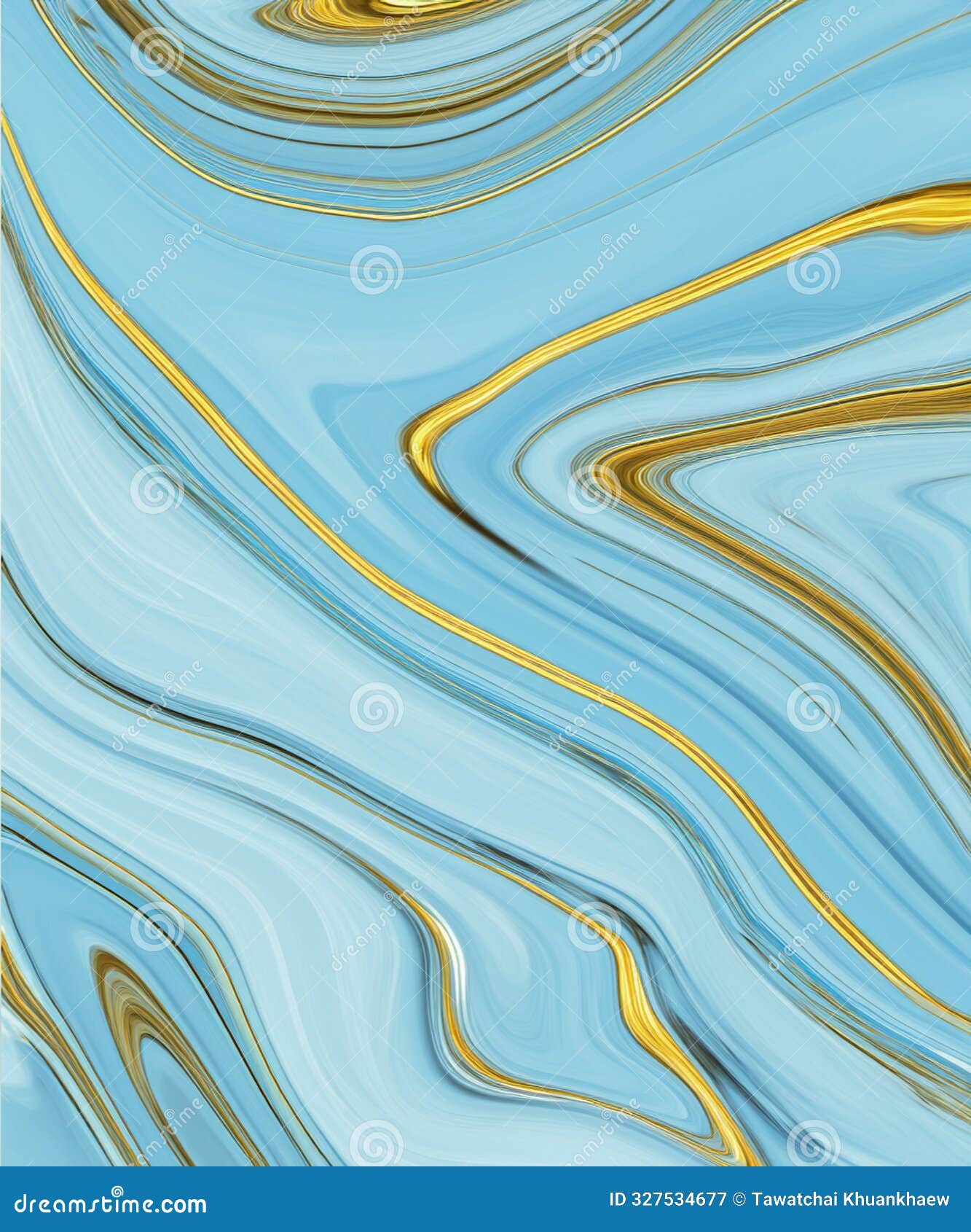 Marbled Blue Abstract Background. Liquid Marble Pattern Stock Image ...